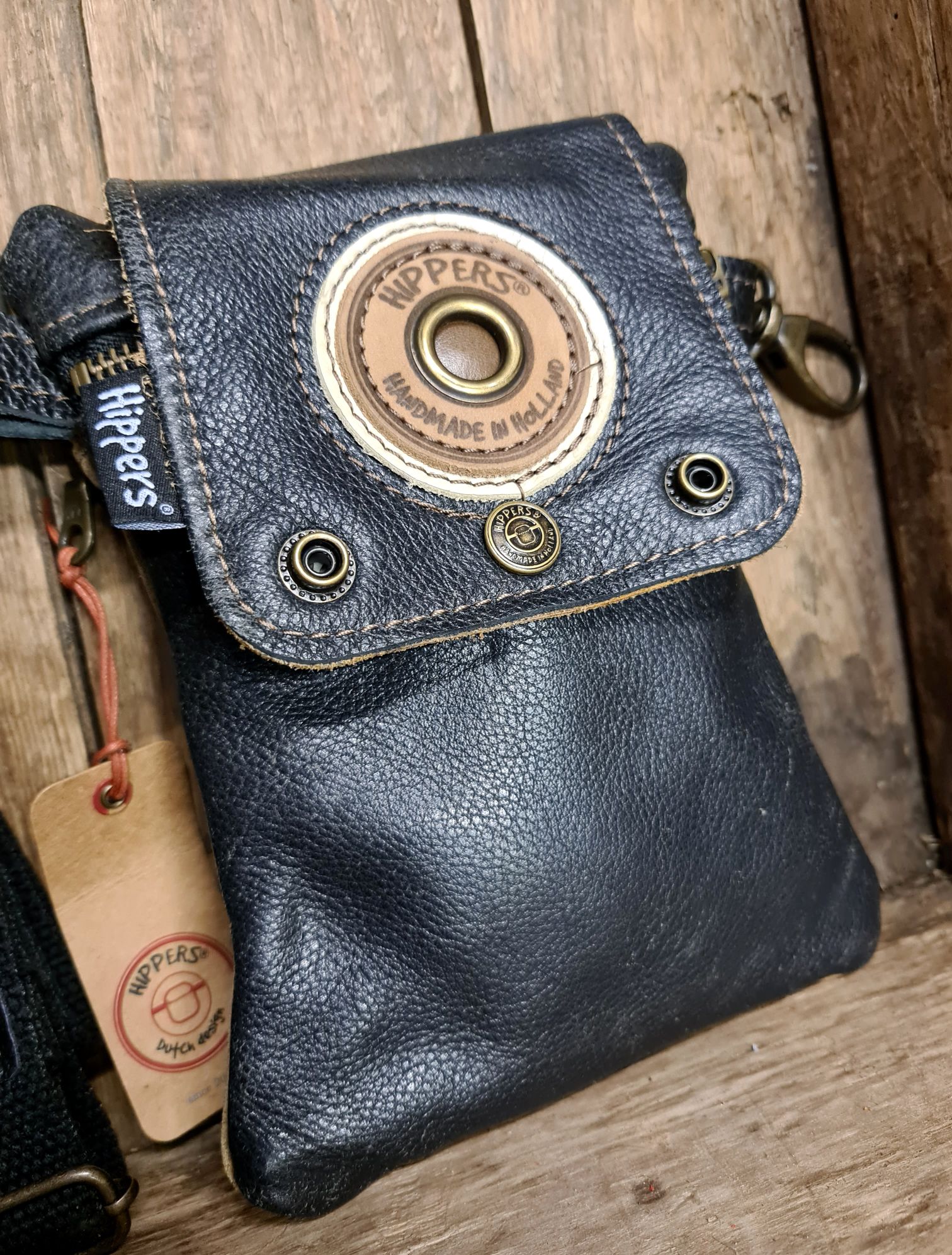 Dubbele Heuptas bruin zwart 2-zijdig | Hippers